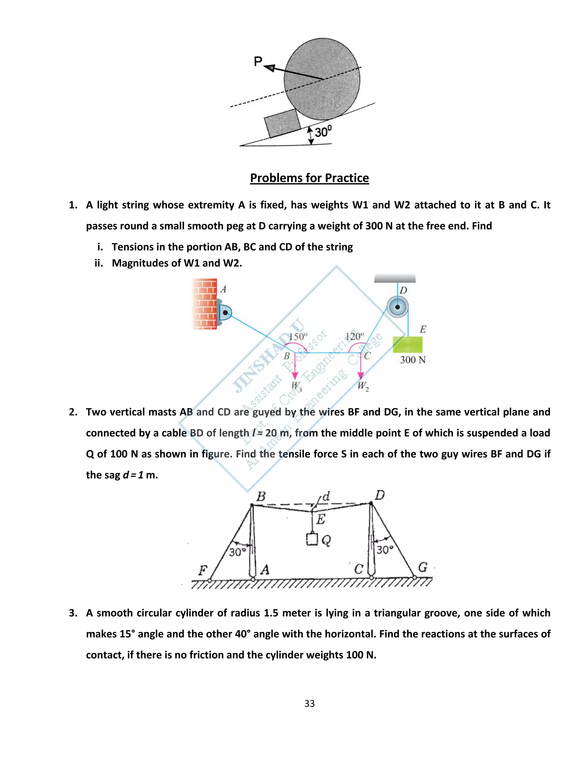 KTU BE 100 Engineering Mechanics | PDF