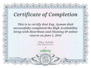 High Availability Setup with Heartbeat and Floating IP | PDF | Computer Networking | Computing