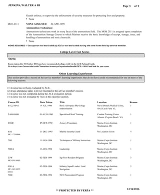 jenkins military JST transcript | PDF | Education