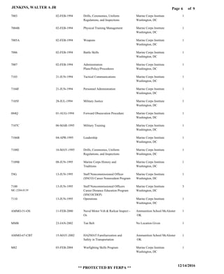 jenkins military JST transcript | PDF | Education