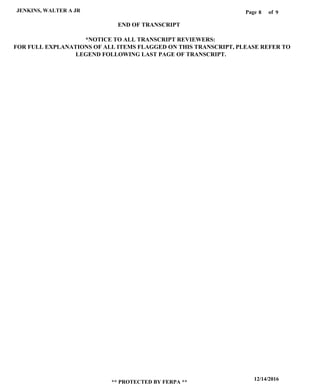 jenkins military JST transcript | PDF | Education