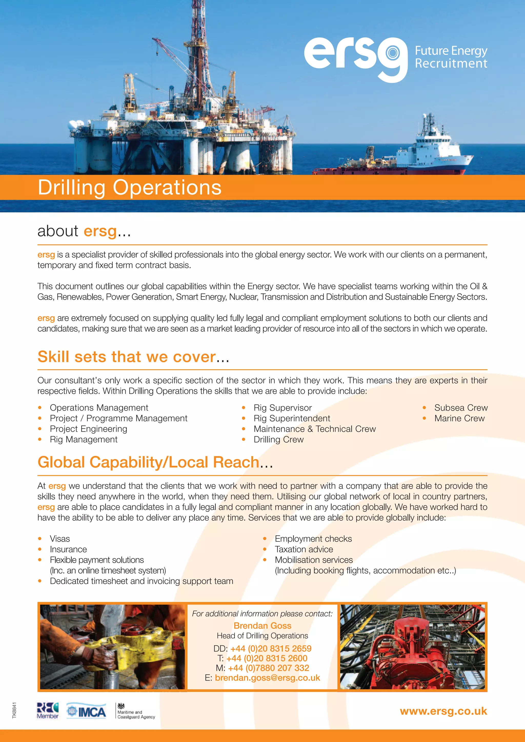 ERSG Drilling - Fact Sheet | PDF