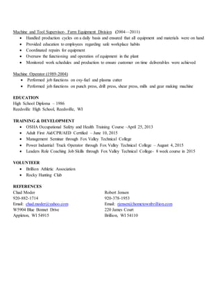 steve Fischer Resume | DOCX