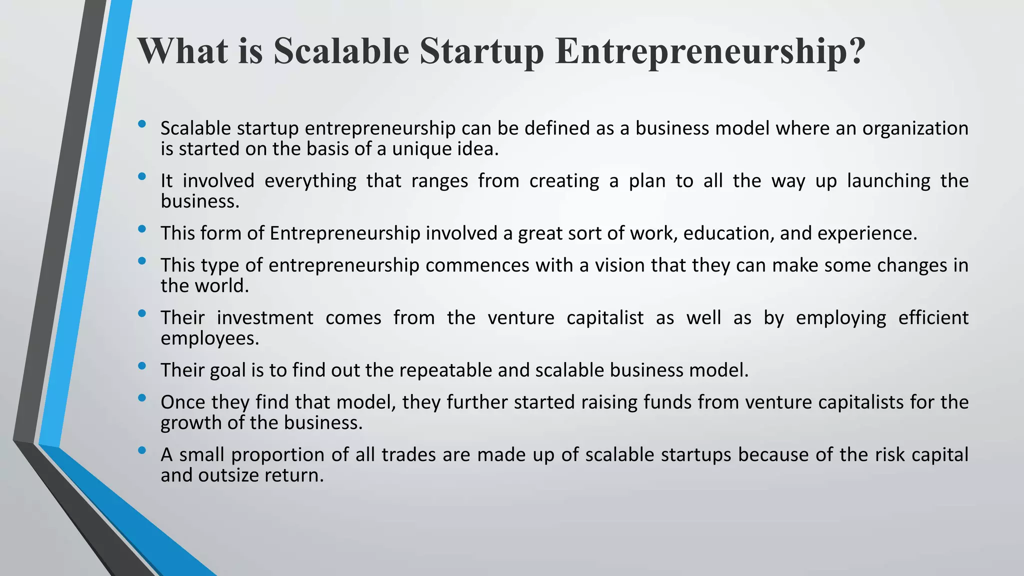 Scalable Startup Entrepreneurship | PPTX