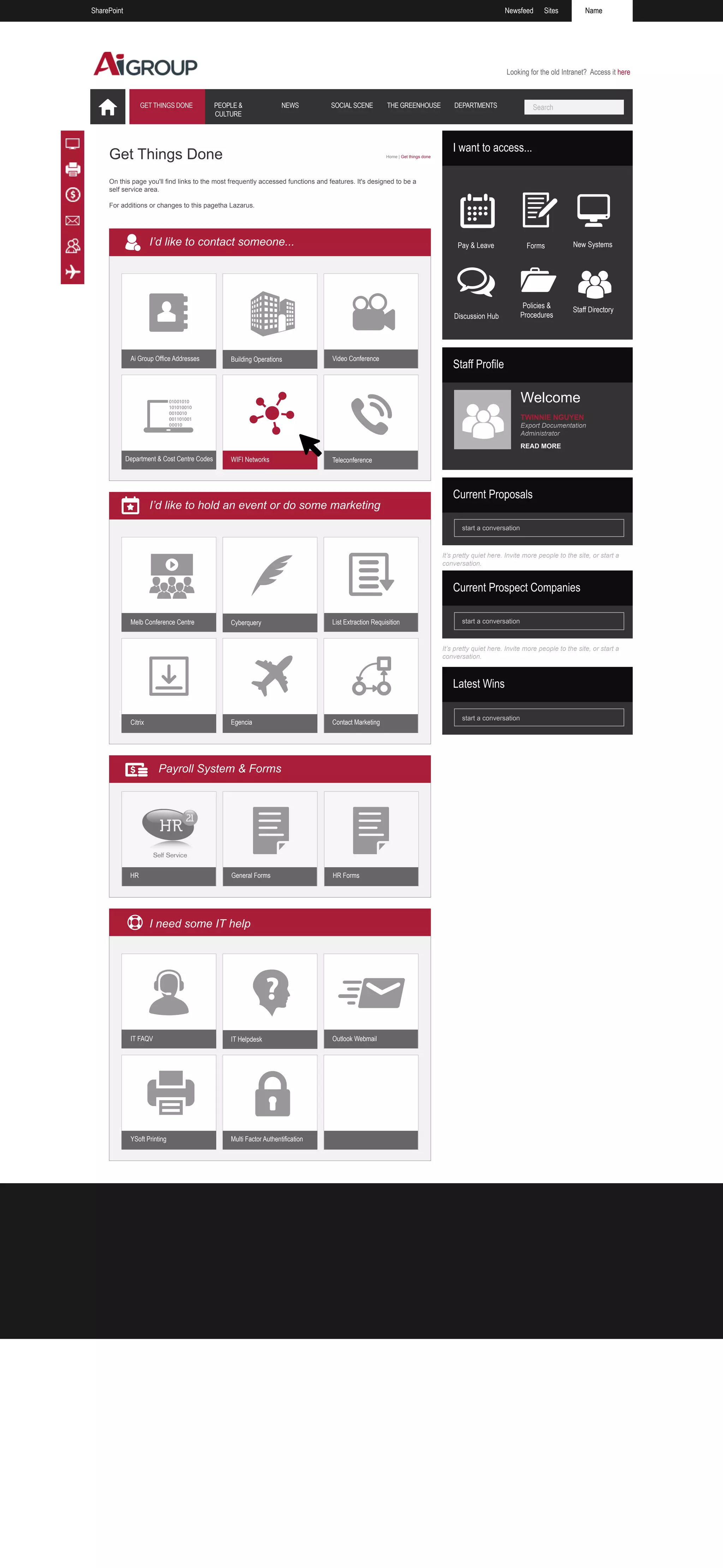 intranet wireframe-v5 | PDF
