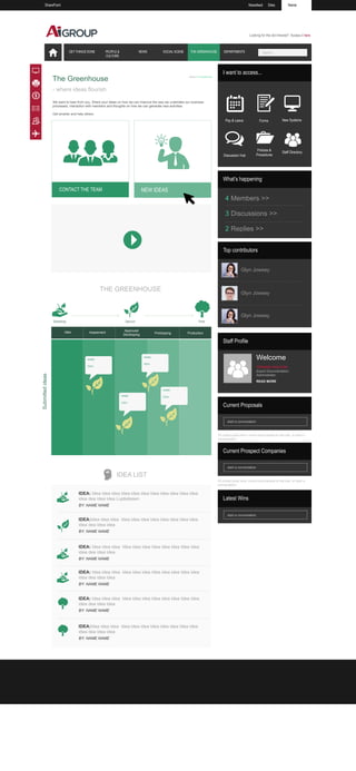 intranet wireframe-v5 | PDF
