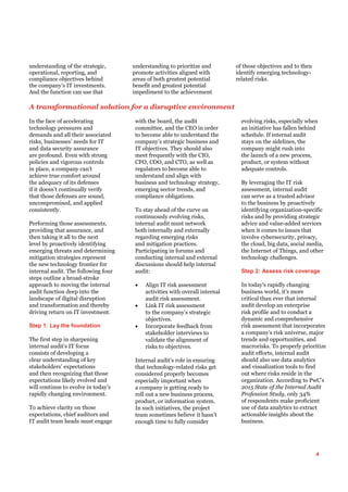 PwC Transforming Internal Audit to Drive Digital Value | PDF
