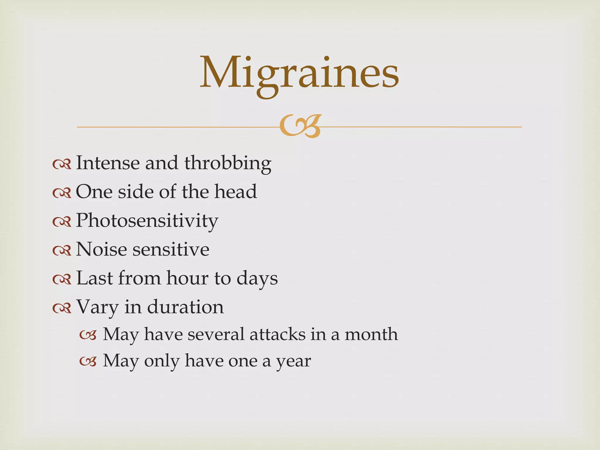 Headaches! Migraines! | PPT