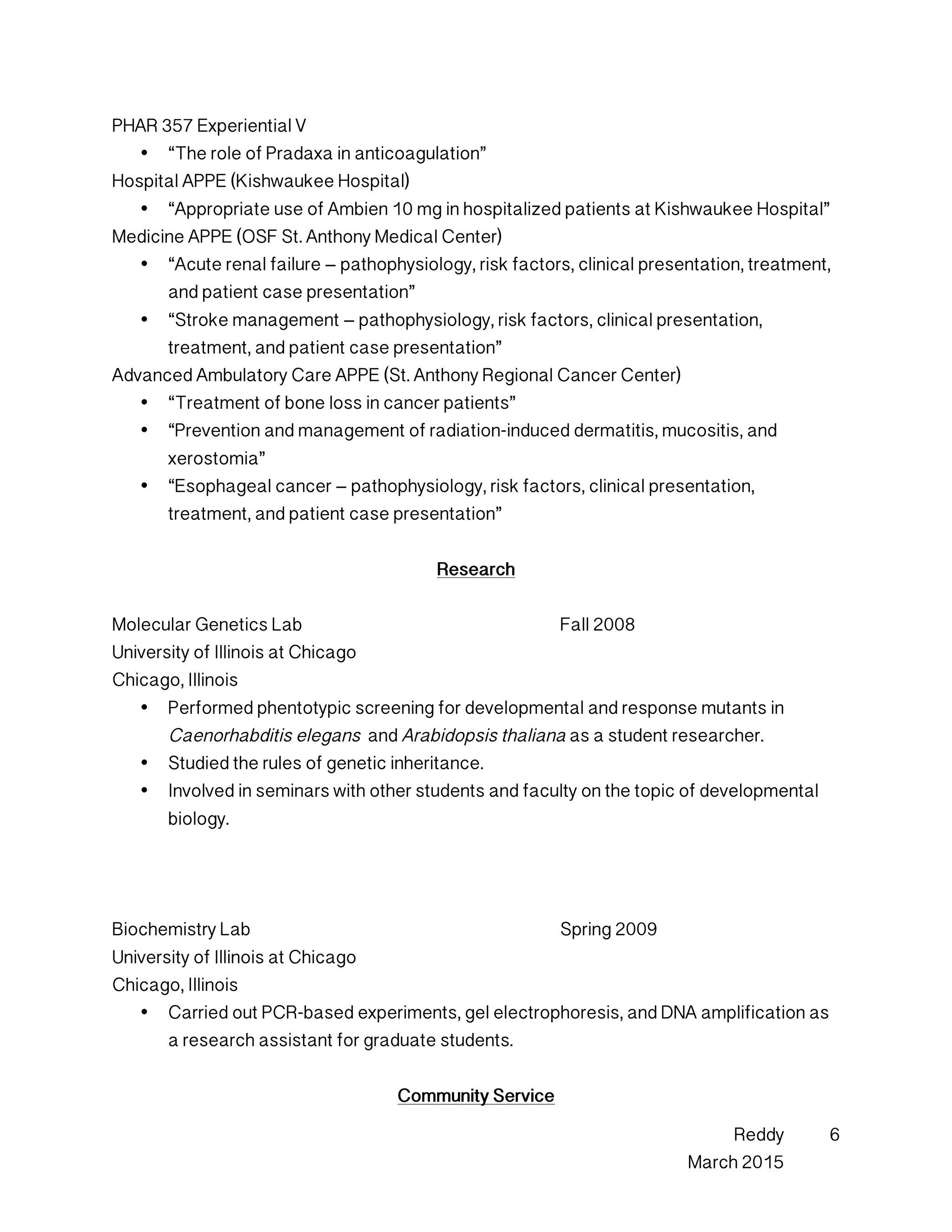 CV - updated Kris G. Reddy | PDF