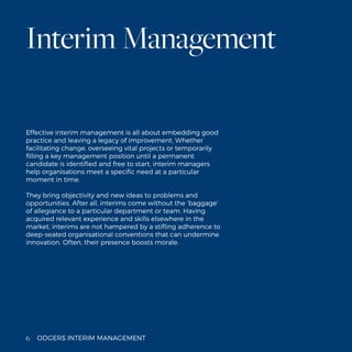 Odgers Interim Brochure | PDF | Resume Writing and Advice | Job Search