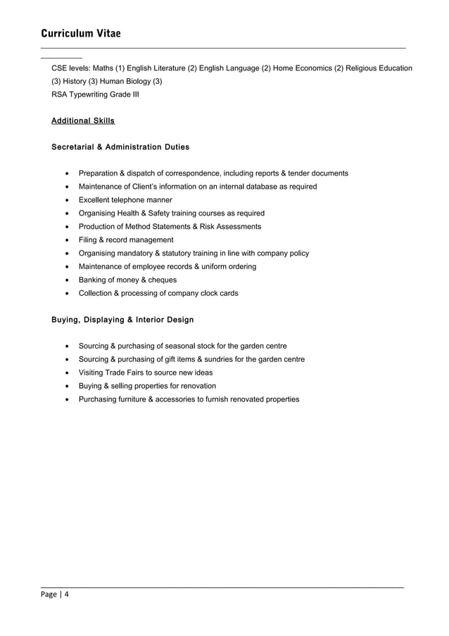 Yvonne Davies CV | DOC