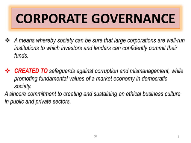 CORPORATE GOVERNANCE IN INDIA | PPTX