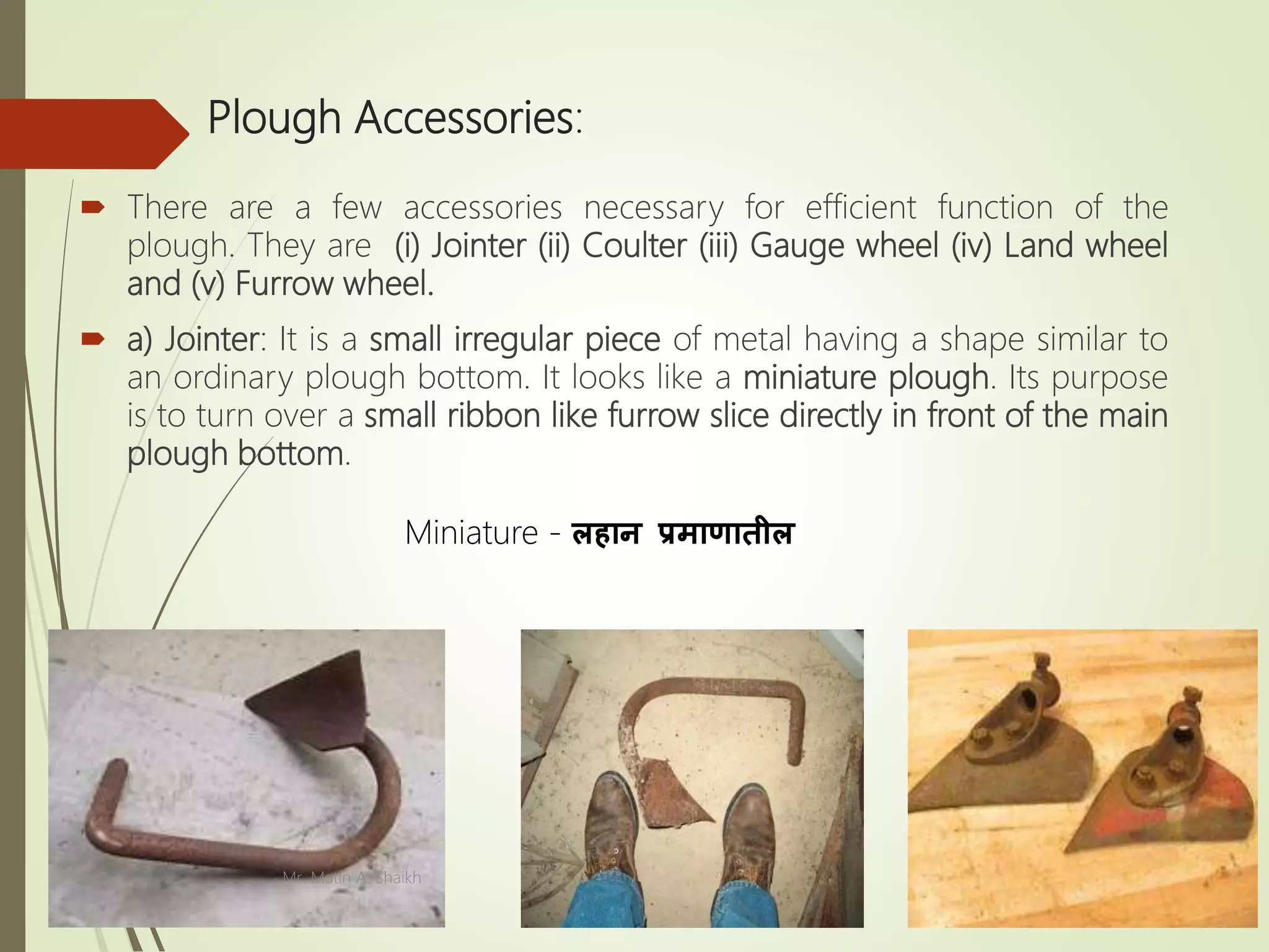 Primary Tillage Equipments | PPTX