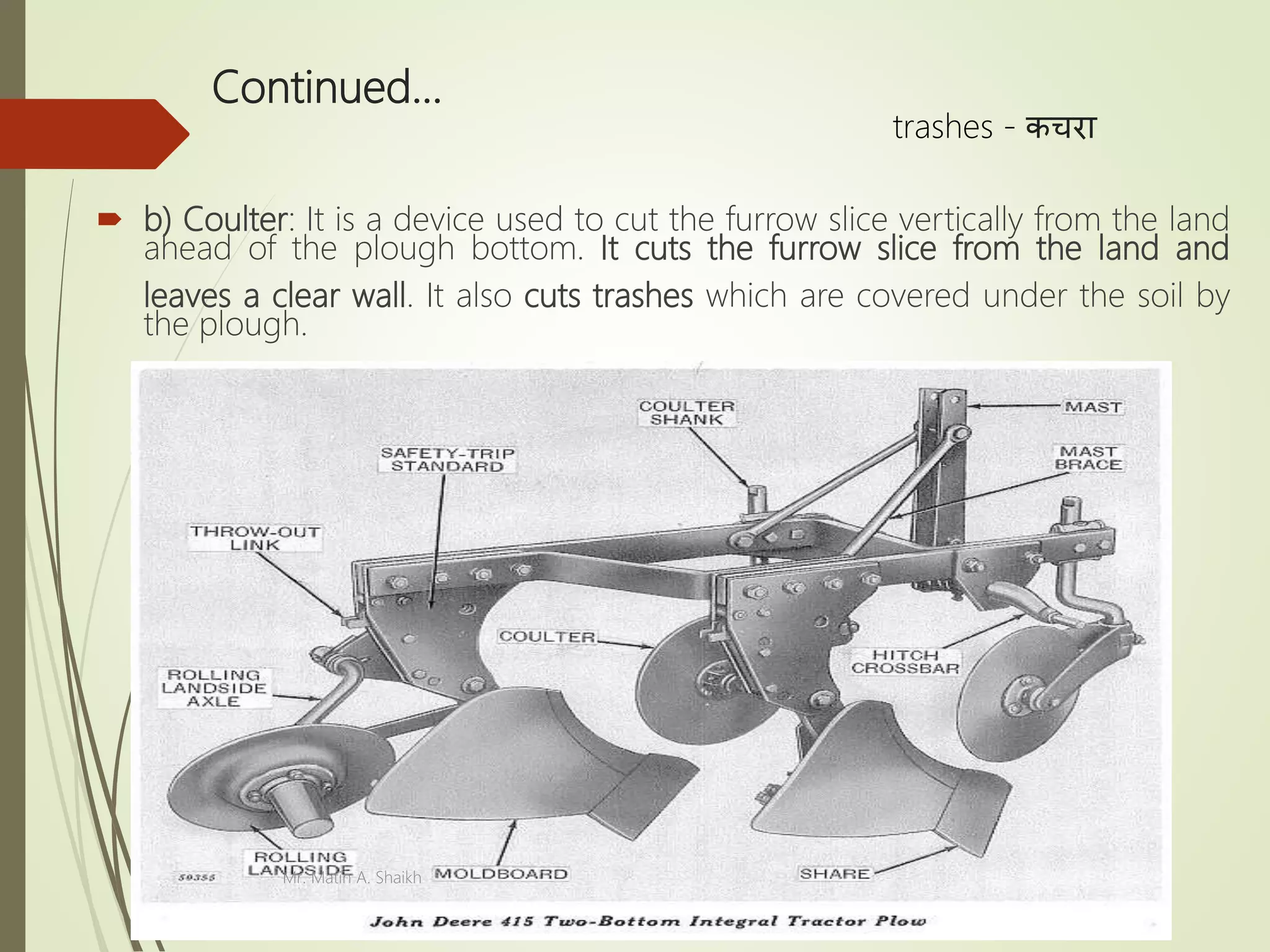 Primary Tillage Equipments | PPTX