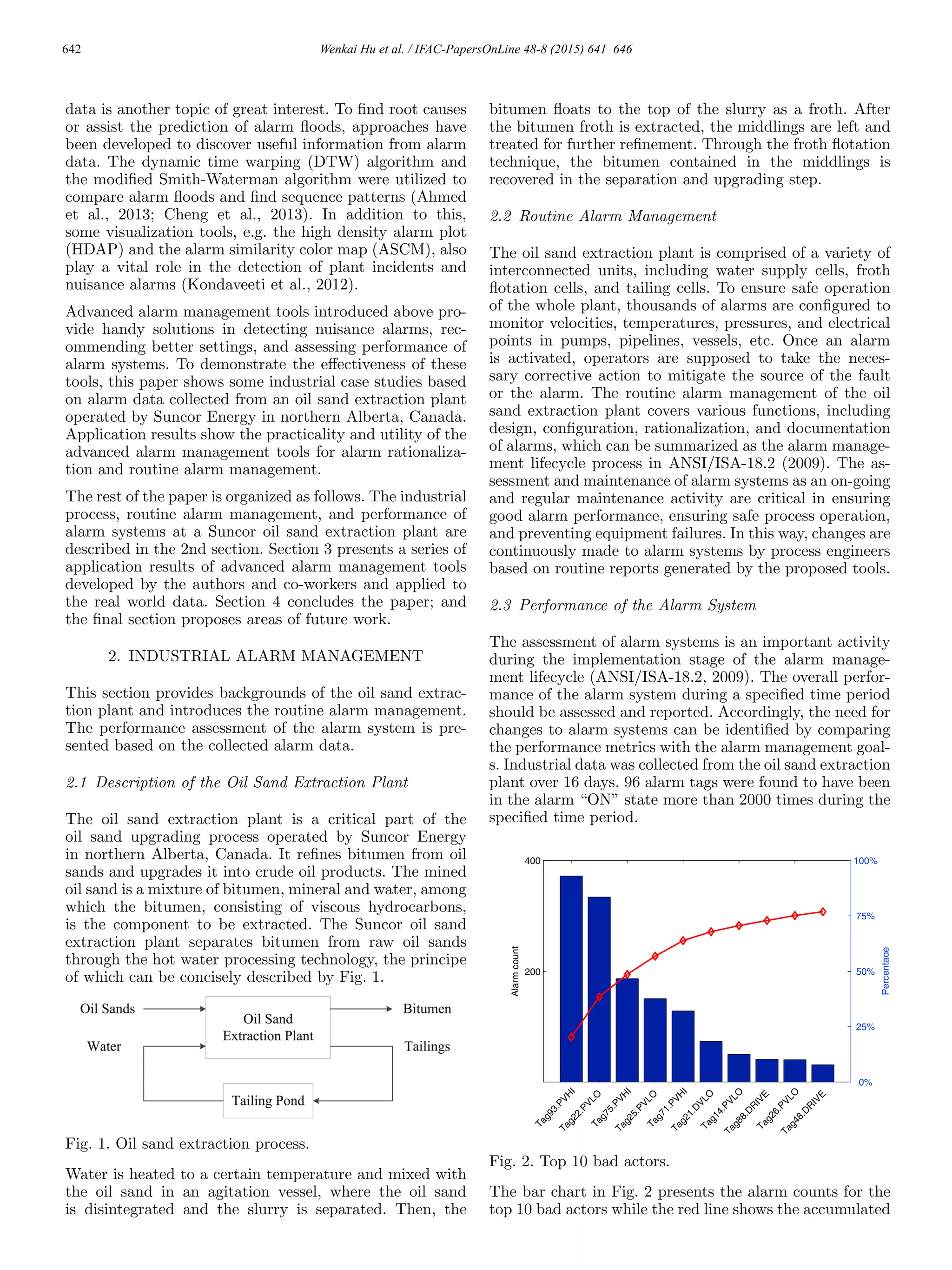 An Application of Advanced Alarm Management Tool to an Oil Sand ...