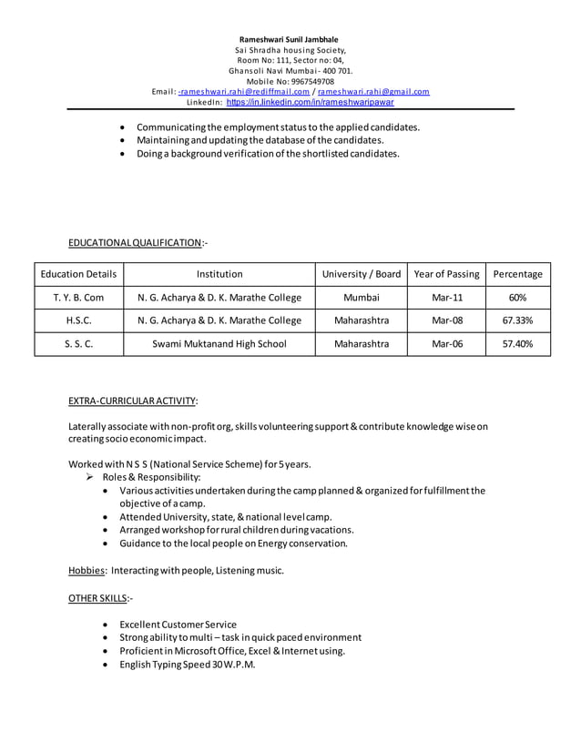 Rameshwari_SJ_CV_2016 | PDF