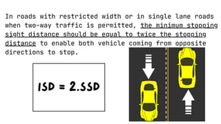 Derivation of SSD, ISD, and OSD - Transportation Engineering | PDF