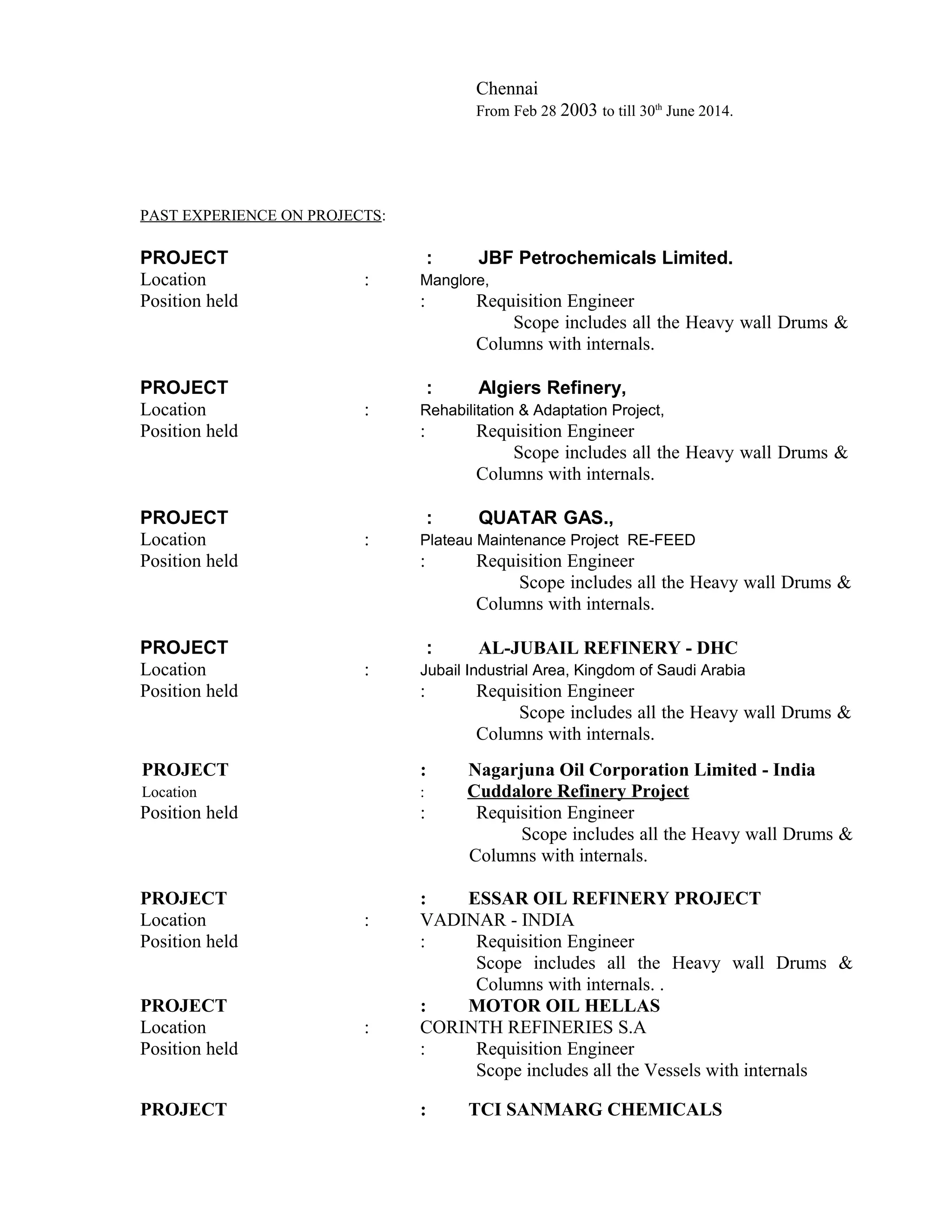M SUBBA RAO CV latest | PDF