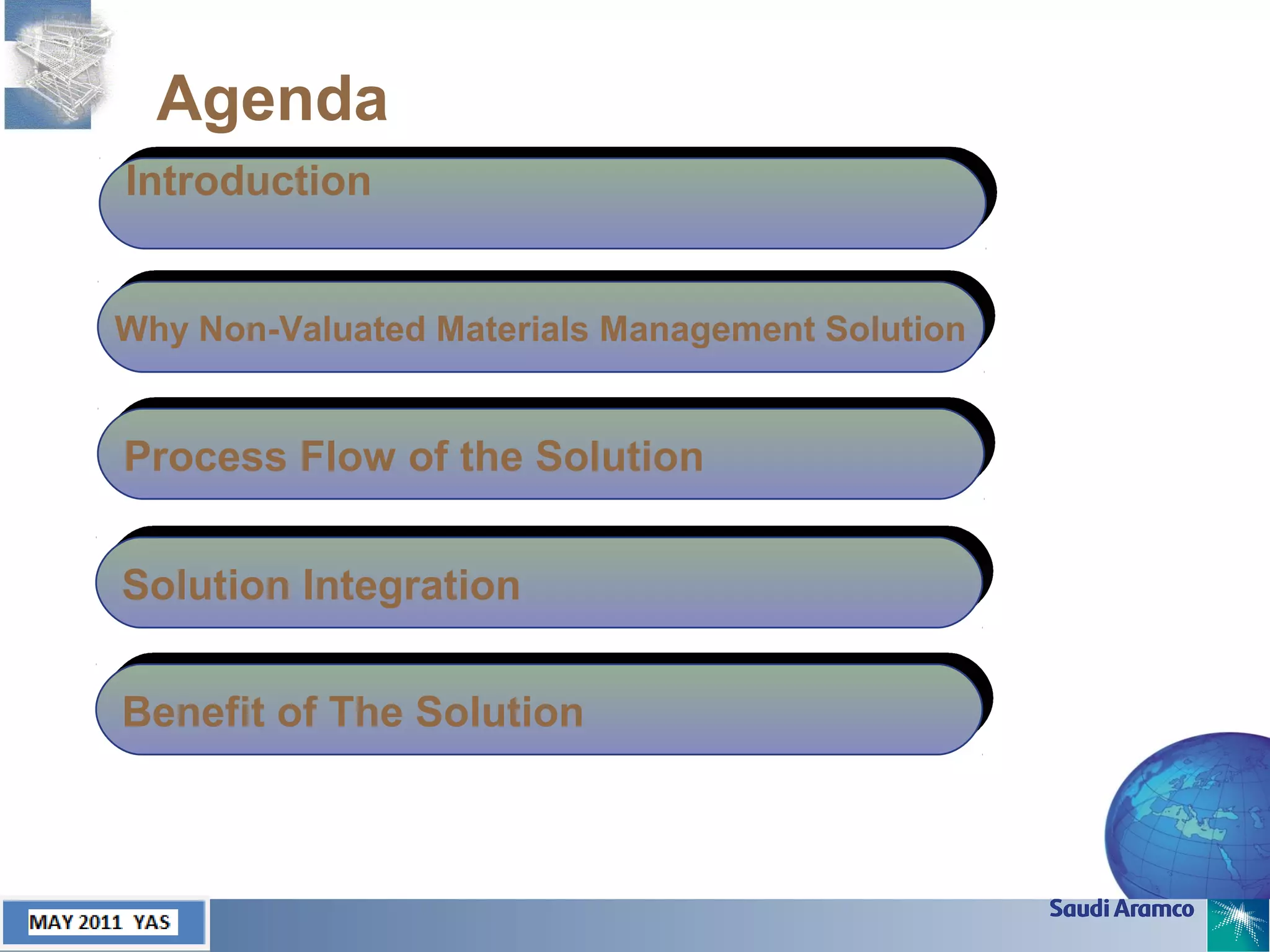 SCM Presentation-non valuated material | PPT