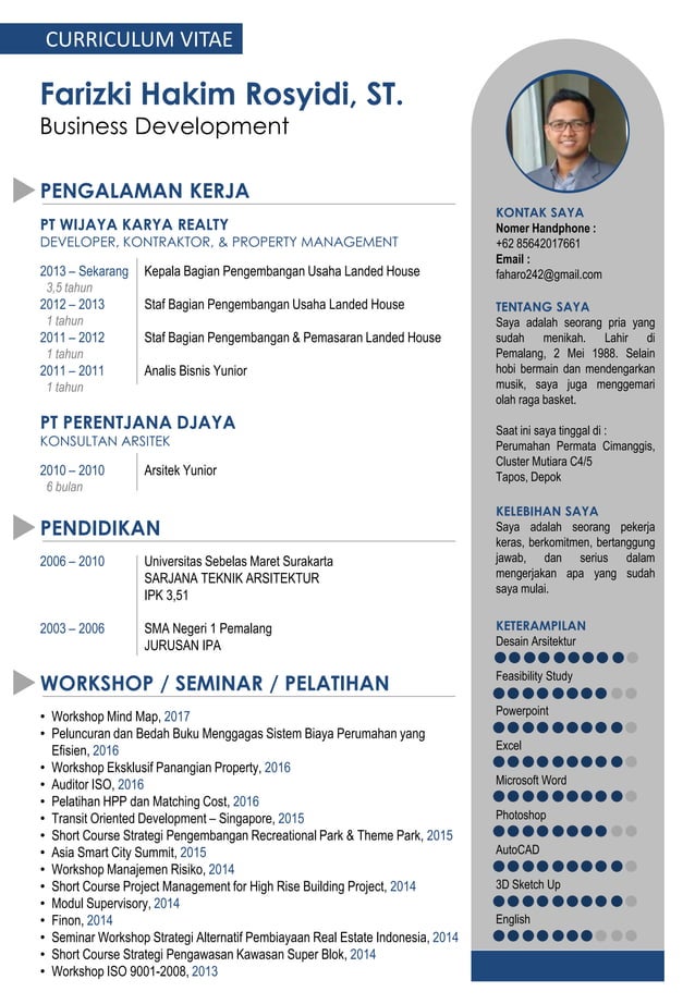 CV - FARIZKI HAKIM R., ST. -- FEB 2017 | PDF