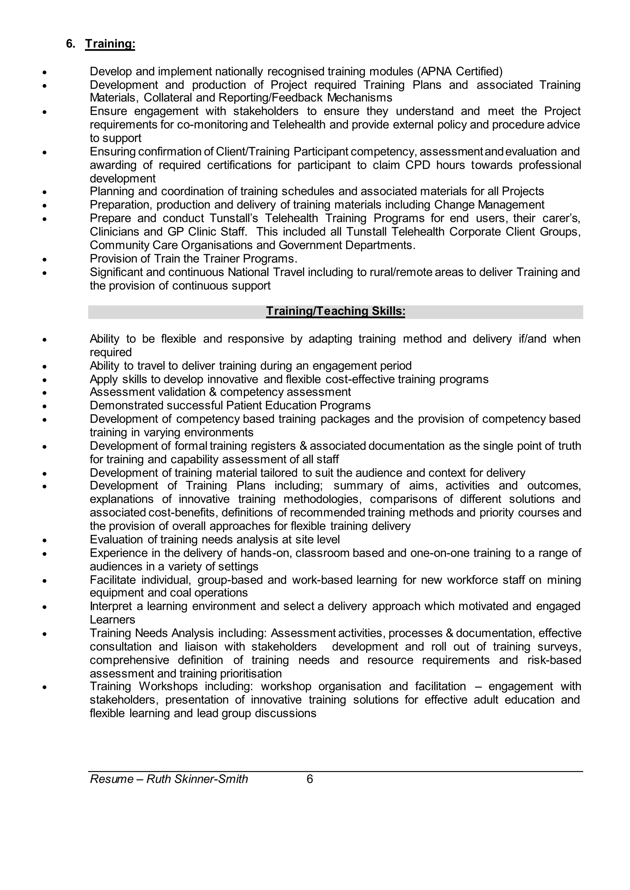 Ruth Skinner-Smith - Resume - July 2016 | DOCX