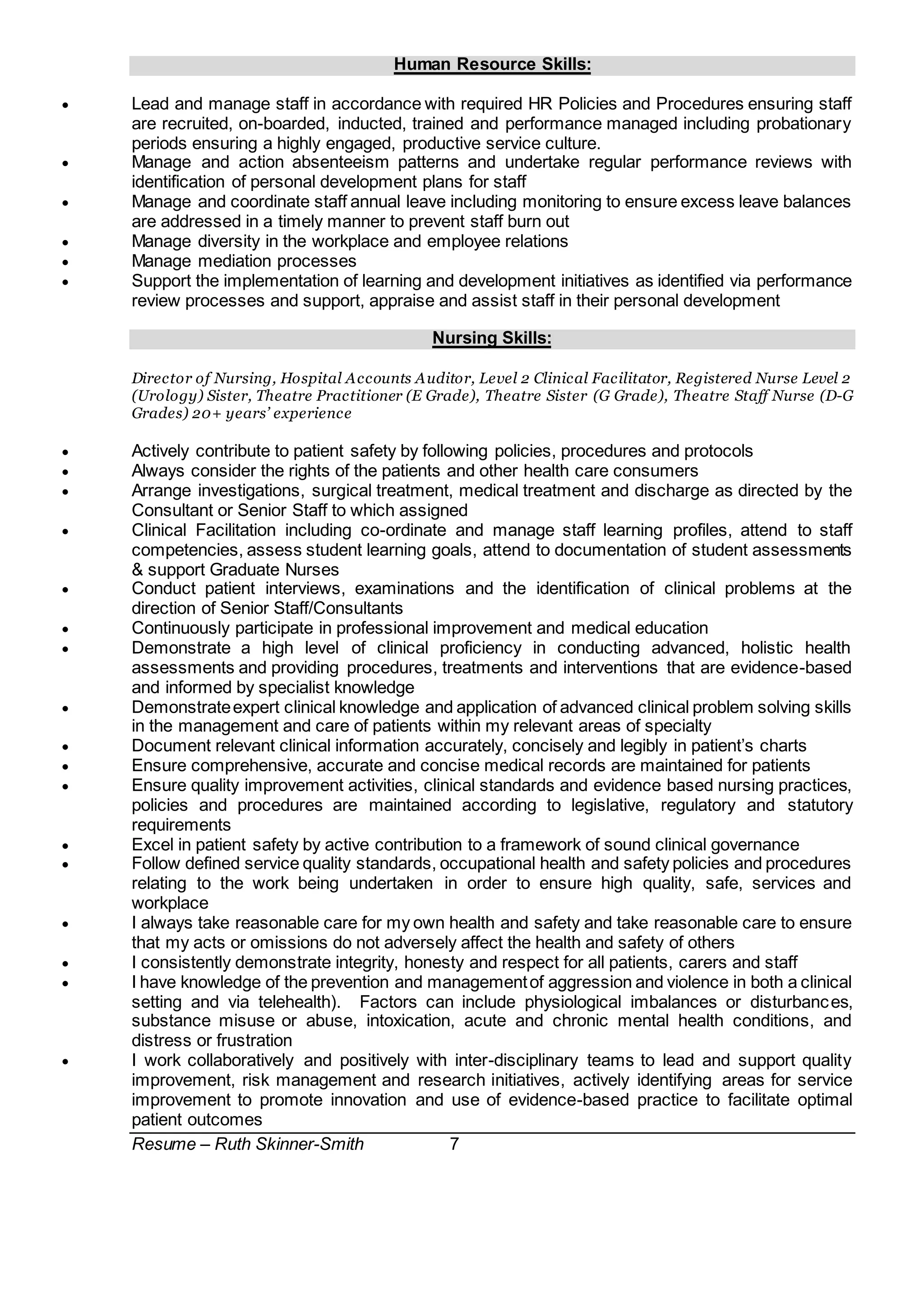 Ruth Skinner-Smith - Resume - July 2016 | DOCX