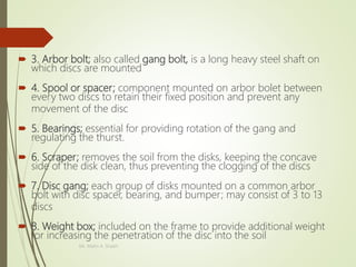 Secondary Tillage Equipments | PPTX