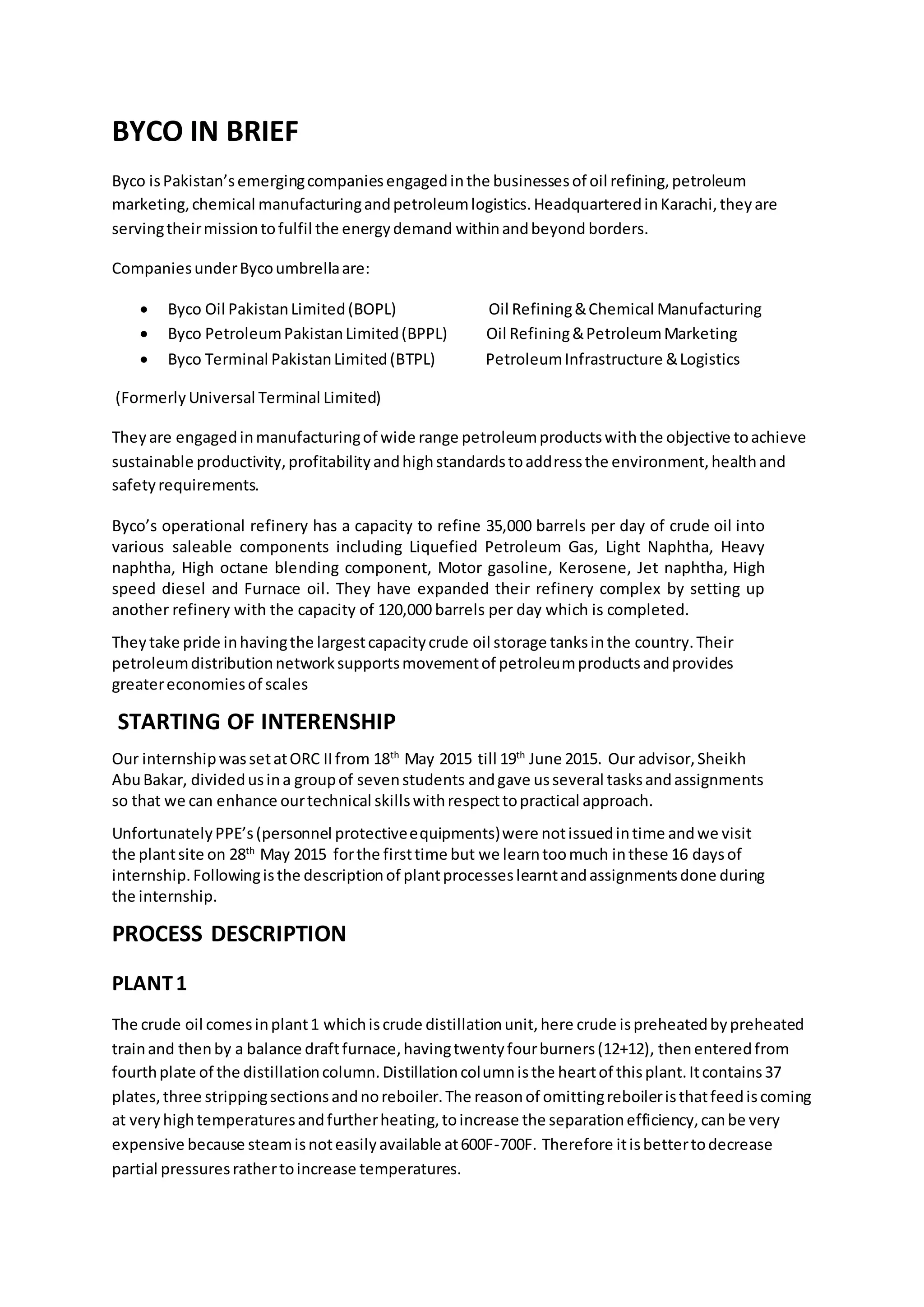 internship report | DOCX