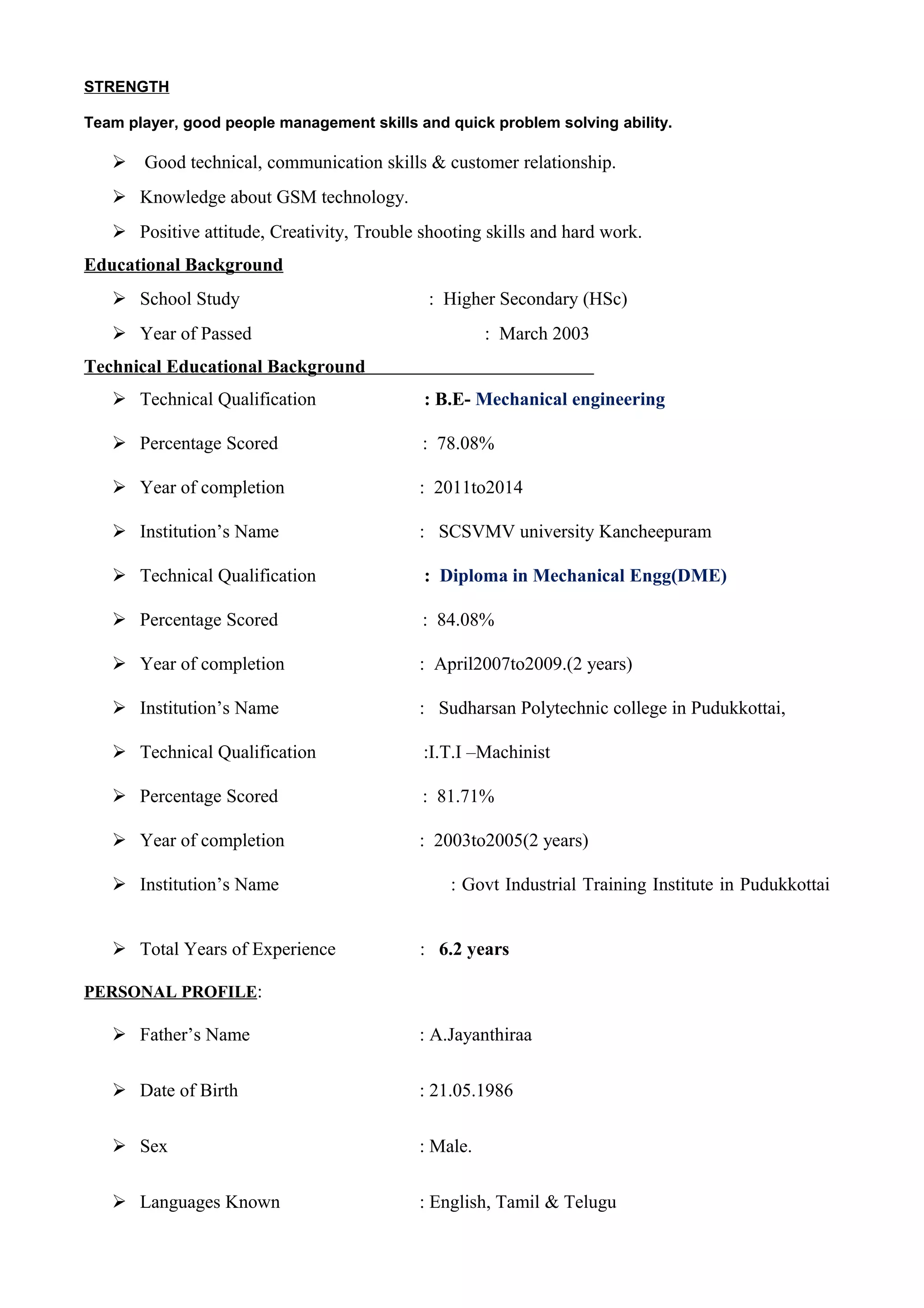 Ramanan cv | DOC | Civil Engineering Industry | Industries