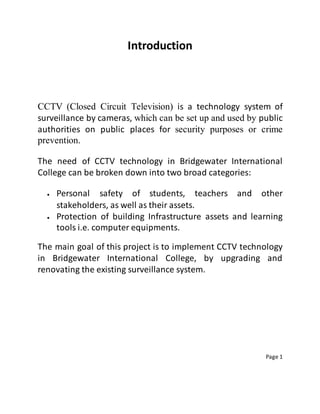 Portfolio CCTV BWIC | PDF