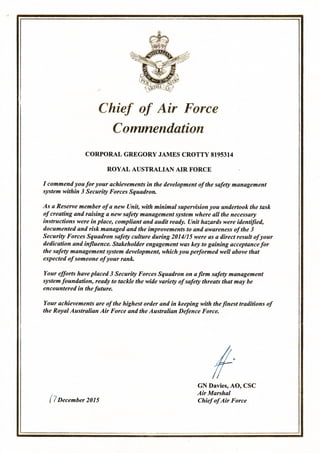 Commendation | PDF