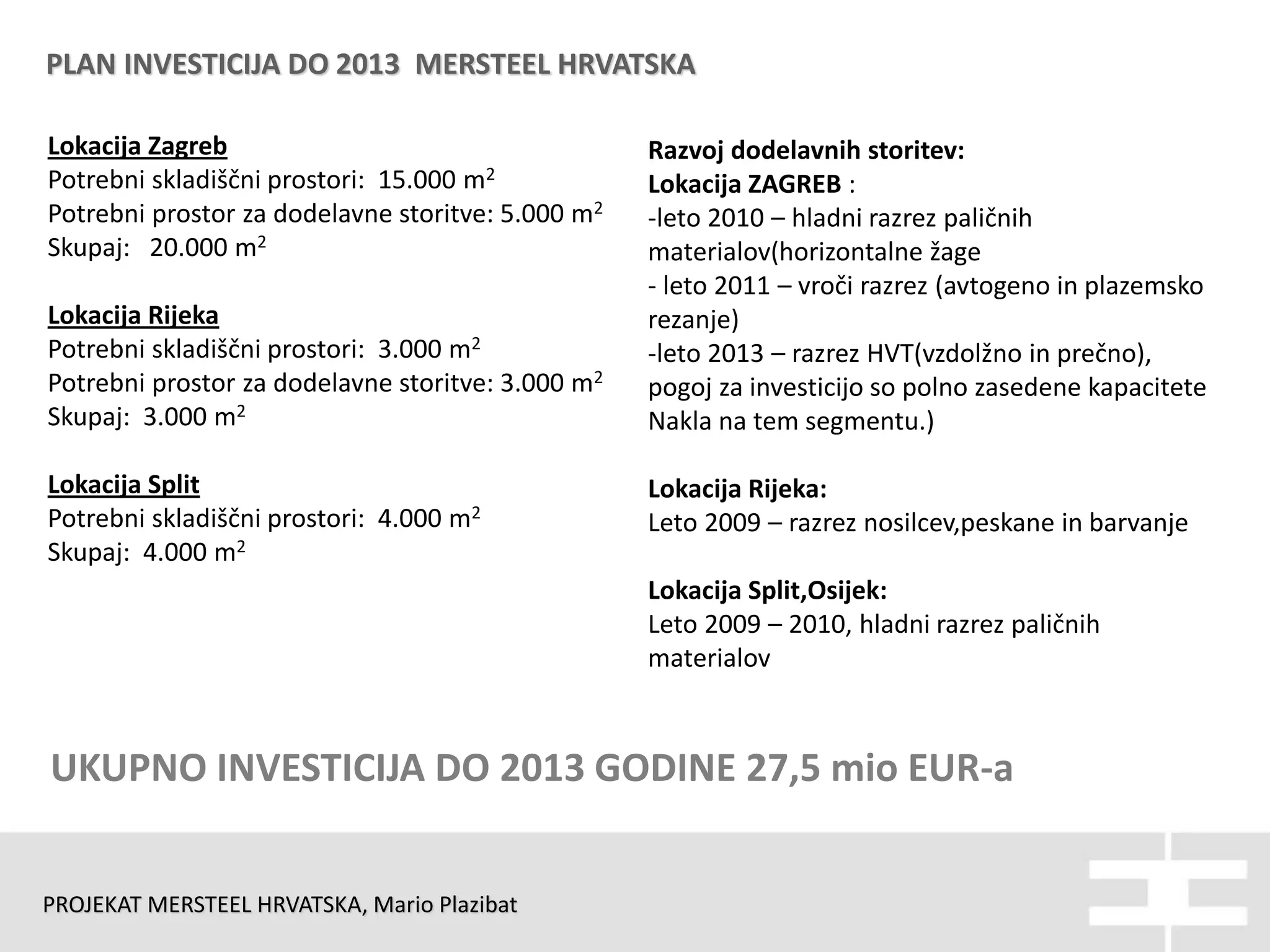 PREZENTACIJA MERKUR MERSTEEL | PDF