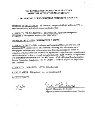 EPA Level III Unlimited Warrant pkg CTS 010124 | PDF