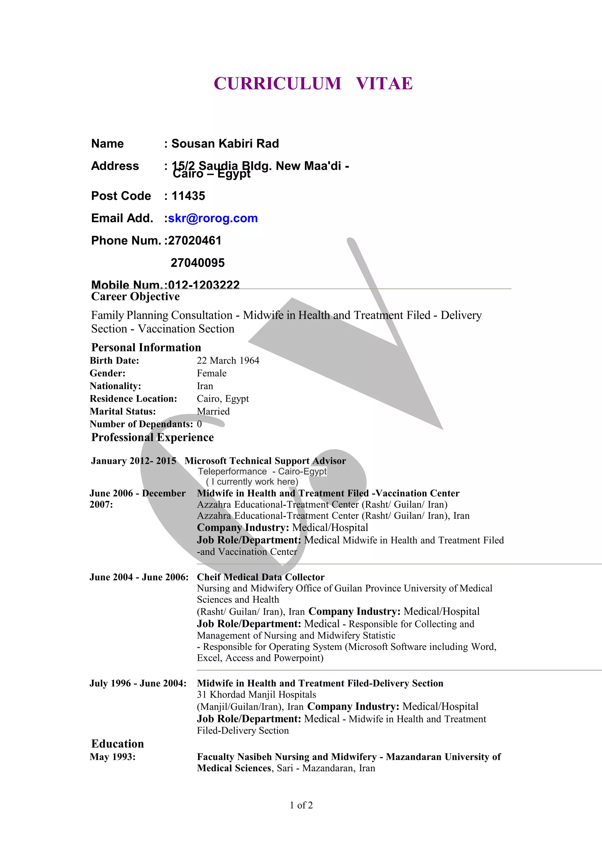 SusanCV00.doc updated | DOC