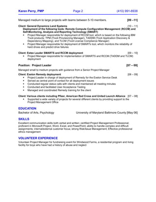 Karen_Perry_Resume linkedin | DOC | Business | Business and Finance