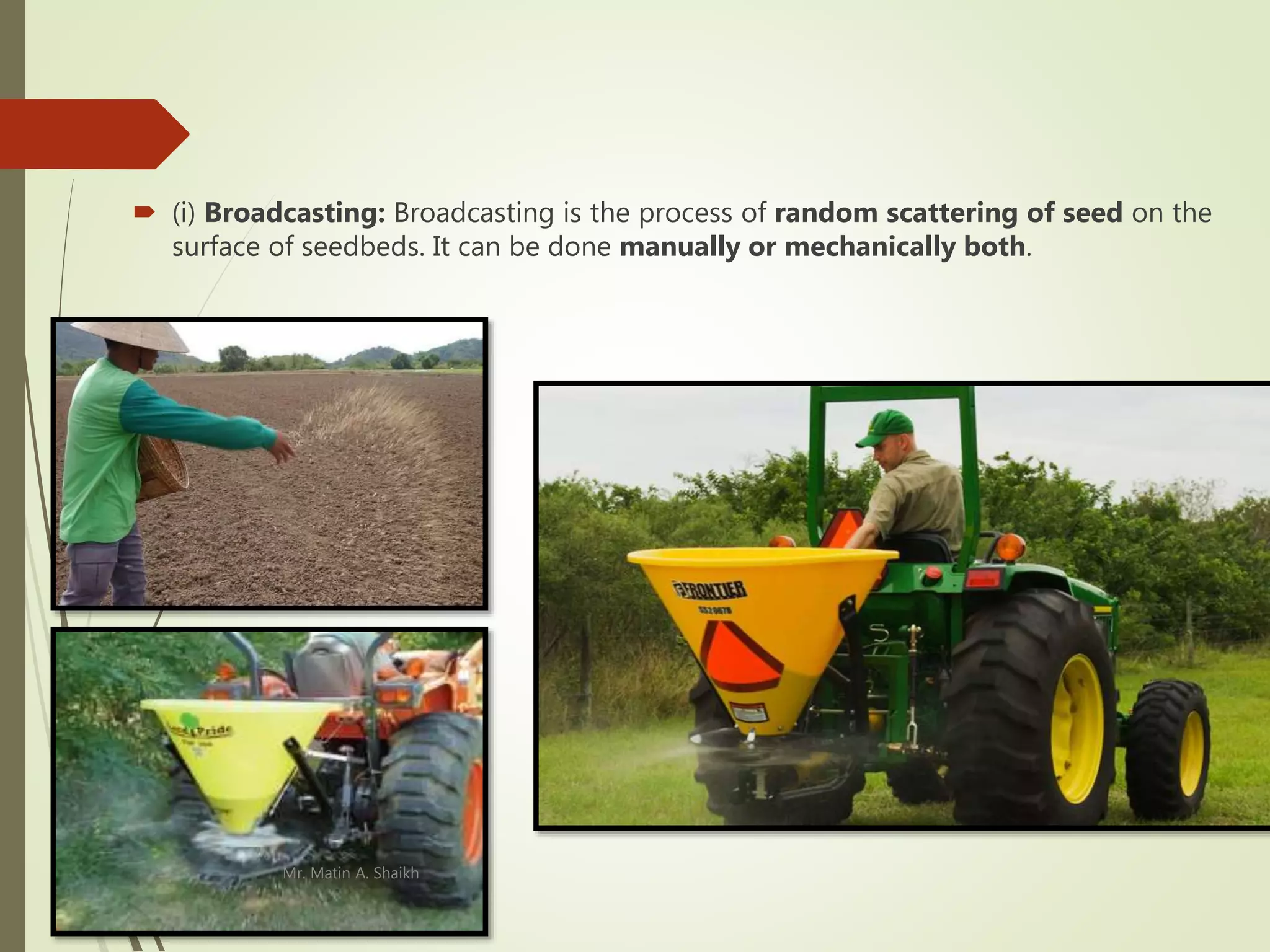 Sowing Planting And Fertilizer Application Equipment Pptx