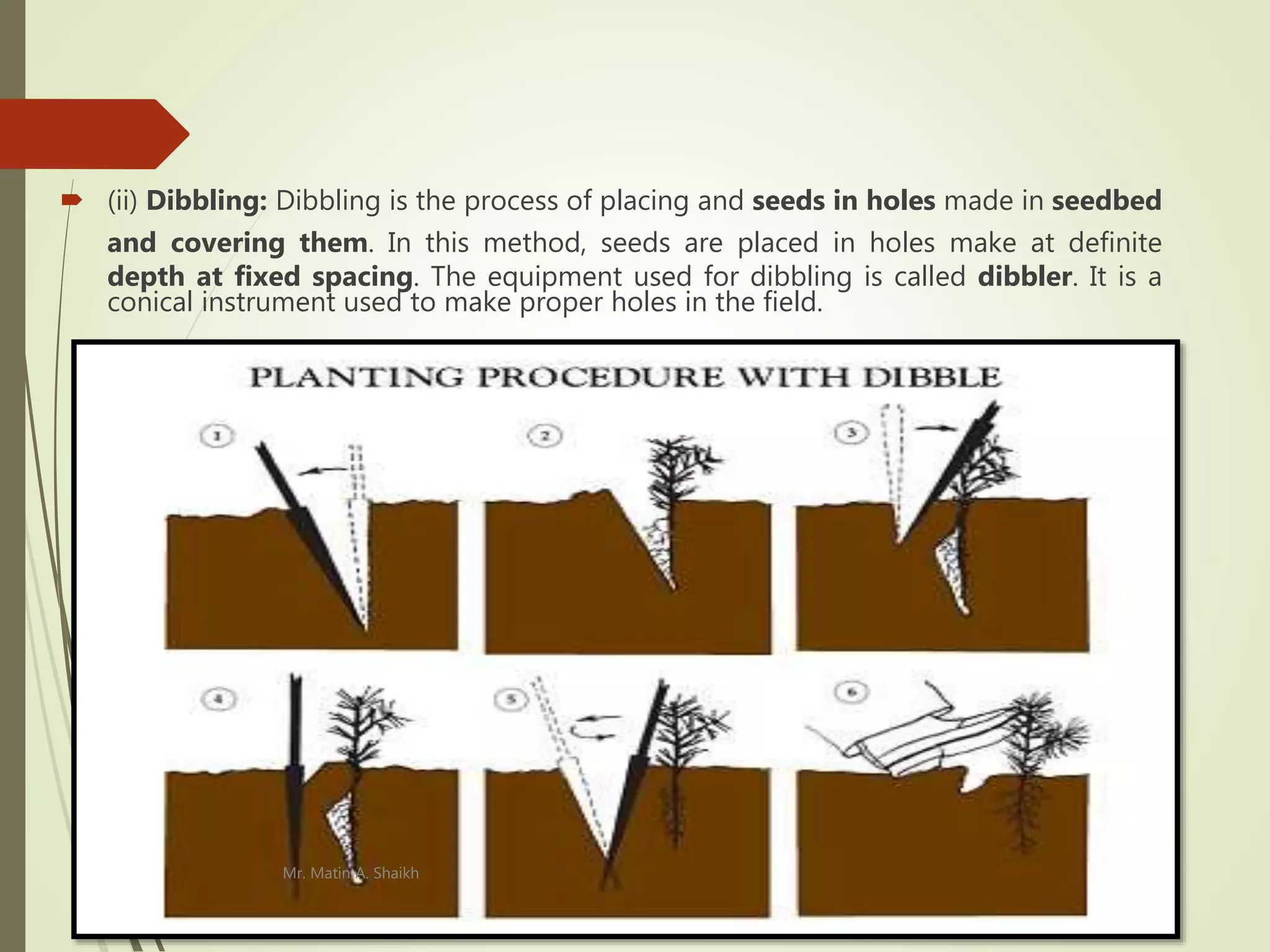 Sowing Planting and Fertilizer Application Equipment | PPTX
