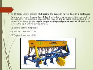 Sowing Planting and Fertilizer Application Equipment | PPTX