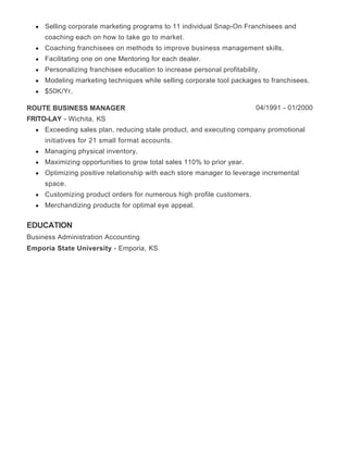 JonGradyResume2015 | PDF | Sales | Business