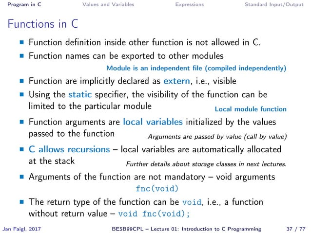 C program handouts | PDF