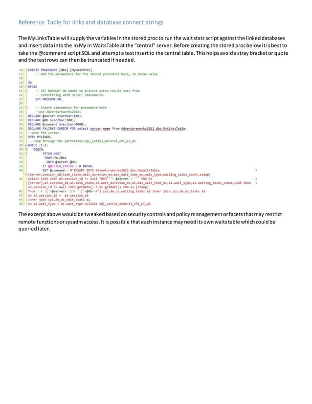 SSMS-waitstats | PDF
