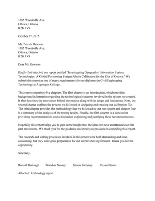 Investigating Geographic Information System Technologies A Global Positioning System Jobsite ...