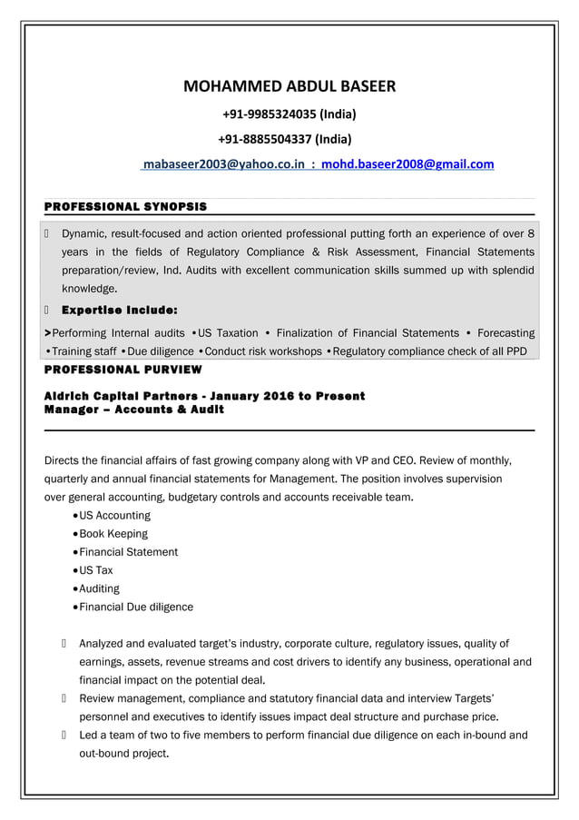 Baseer_ Mohammed_ Resume | PDF