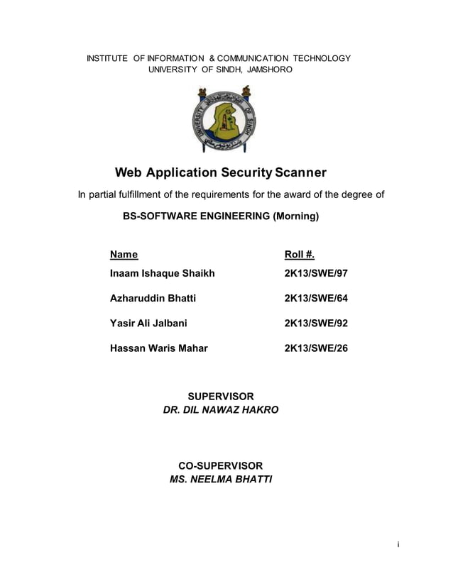 fyp_thesis-of-Web-Application-Security-Scanner | PDF