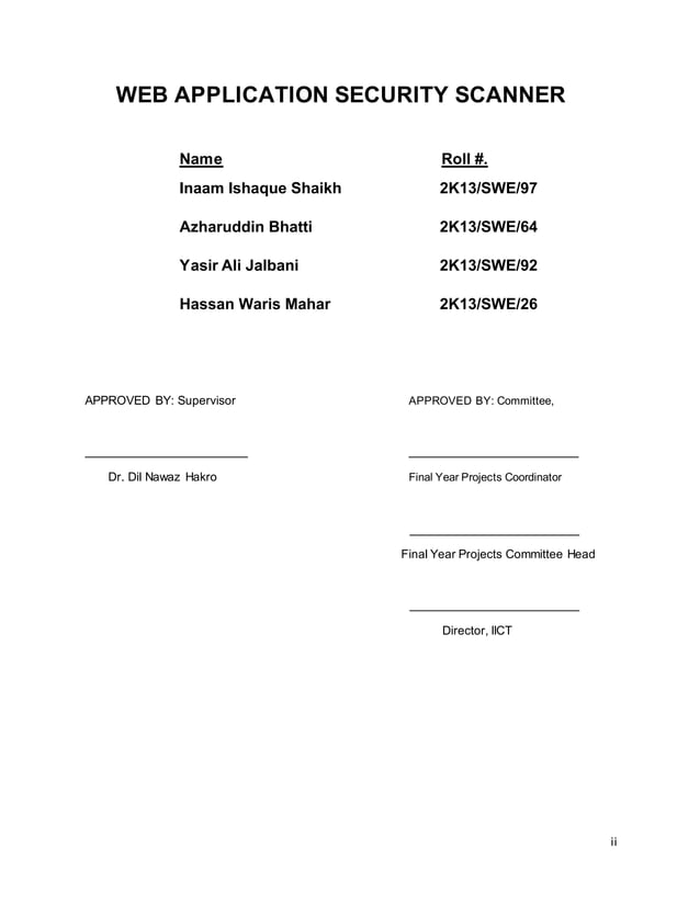 fyp_thesis-of-Web-Application-Security-Scanner | PDF