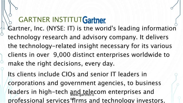 Gartner technologies for Infosec 2014-2015 | PPTX