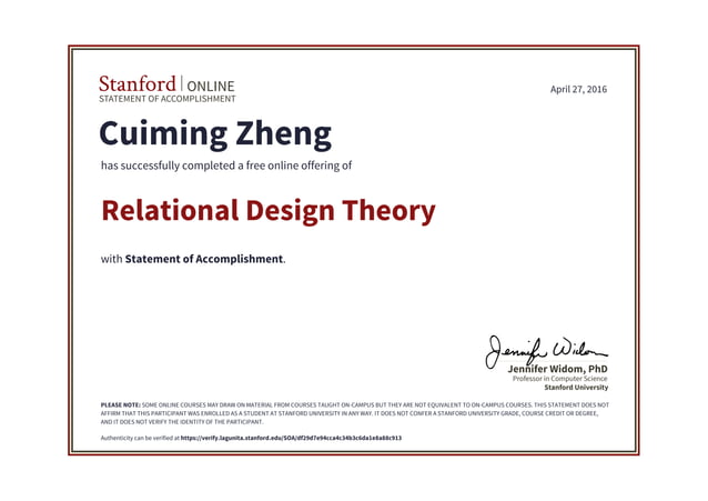 Statement for relational Design Theory | PPT