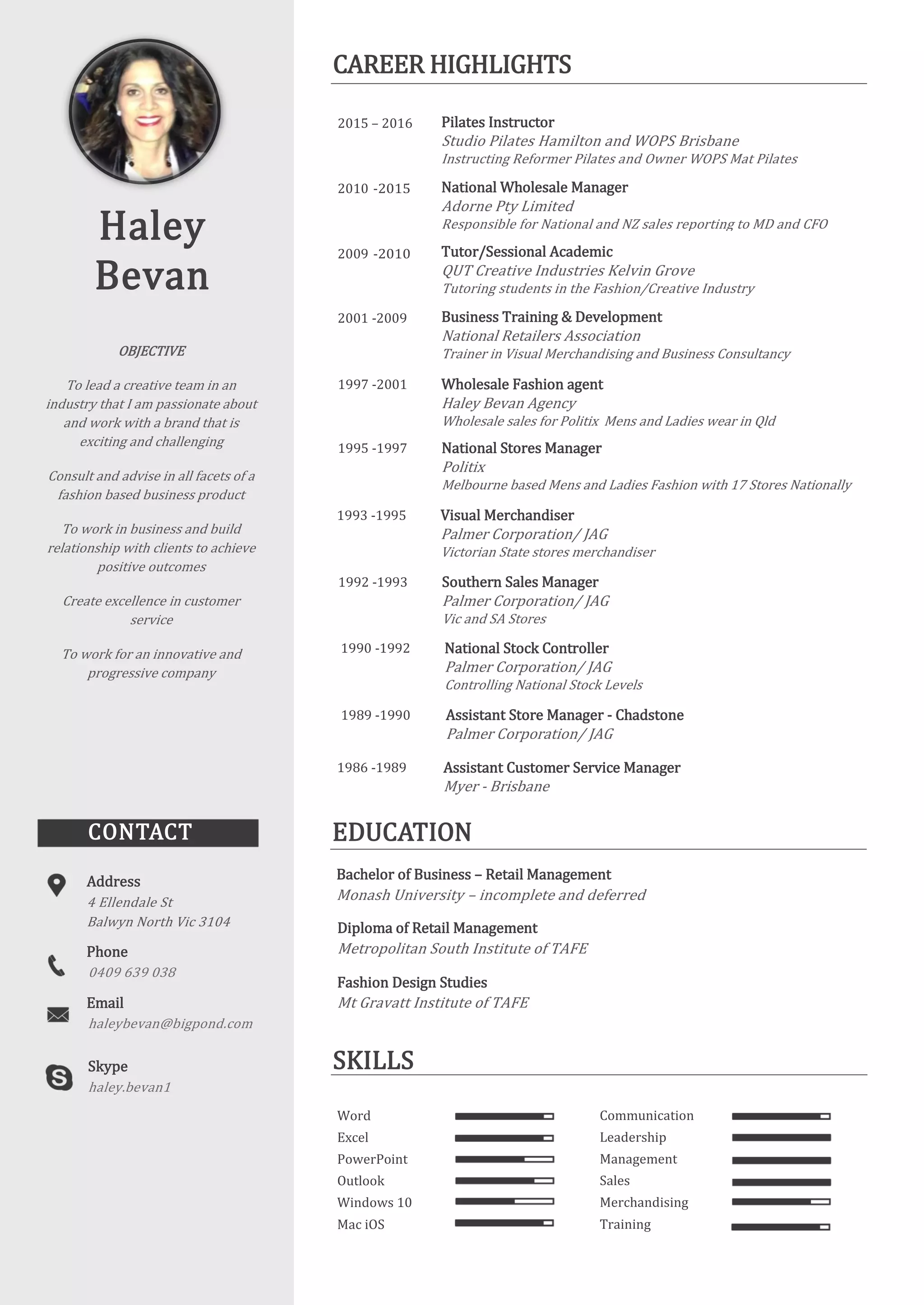 Haley Bevan Resume November 2016[1] copy | PDF