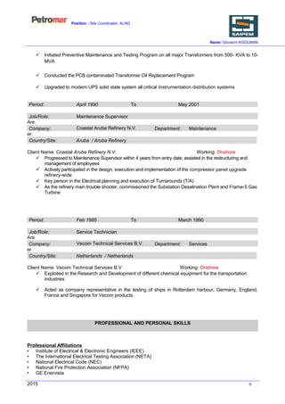 CV PTM ALNG Site Coordinator Giovanni KOOLMAN REV 1 | DOC