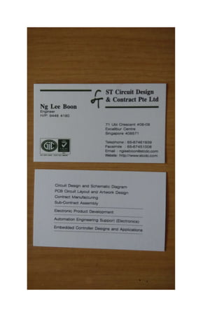 ST Circuit Design Business Card | PDF